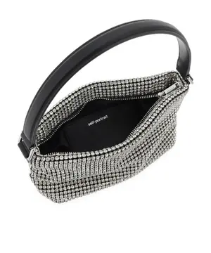 SELF-PORTRAIT Small Diamante Embellished Zipped Tote Bag