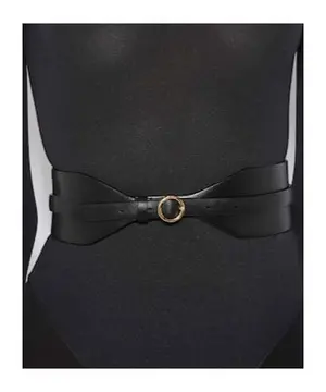 Alaïa Double Large Buckle Belt - Black