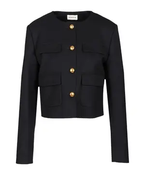 Black Jacket Gold Buttons