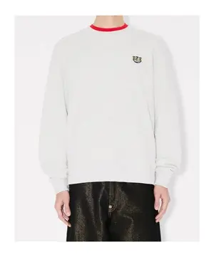 Kenzo Wild Tiger Embroidered Sweatshirt - Light Gray