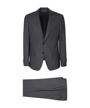 LARDINI Single Breasted Two-piece Suit - Black
