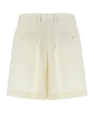 Brioni Pleated Front Zipper Shorts