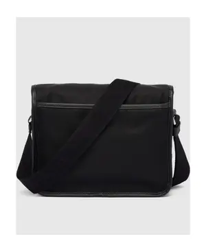 Prada Logo Plaque Fold-over Shoulder Bag