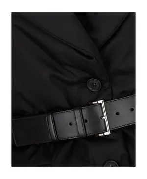 Prada Belted Logo-detailed Puffer Jacket