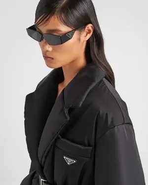 Prada Belted Logo-detailed Puffer Jacket