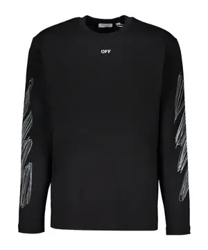 Off-White Scribble Print Long-sleeve T-shirt