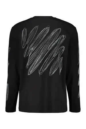Off-White Scribble Print Long-sleeve T-shirt