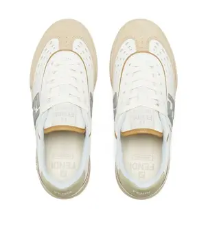 Fendi Match Lace-up Sneakers - White