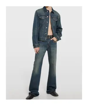 Gucci Cotton Denim Jacket With Horsebit Detail