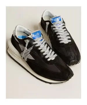 GOLDEN GOOSE Running Marathon Lace-up Sneakers - Black