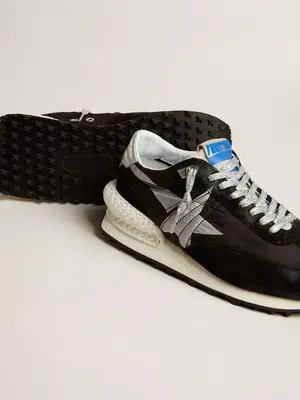 GOLDEN GOOSE Running Marathon Lace-up Sneakers - Black