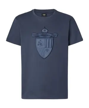 Fendi Crest Embroidered Crewneck T-shirt