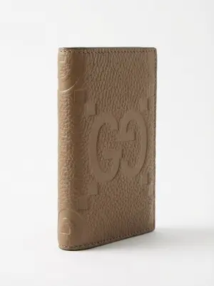 Gucci Jumbo Gg Card Holder - Brown