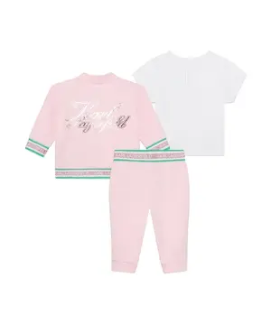 Karl Lagerfeld Short-sleeved T-shirt Long-sleeved Jacket And Pants Three-pack