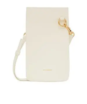 JIL SANDER Rectangular-shaped Neck Phone Holder - White