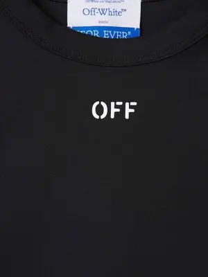 Off-White Logo Detailed Cut-out Top - No