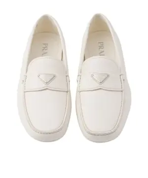 Prada Leather Driving Loafers