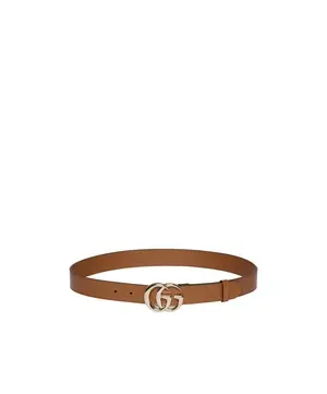 Gucci Logo Plaque Belt - Brown