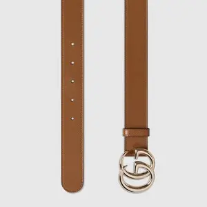 Gucci Logo Plaque Belt - Brown