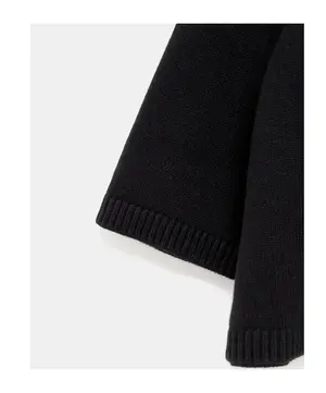 Alaïa Knit Cropped High Neck Jumper - Black