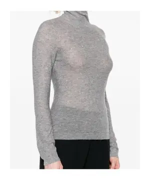 Fabiana Filippi Sequin Embellished High Neck Jumper