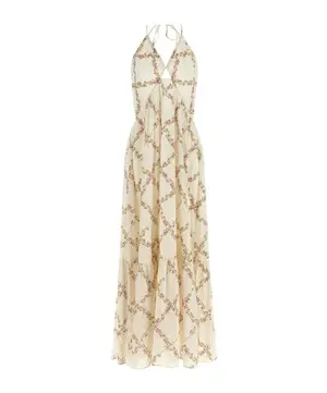 TWINSET Floral Halterneck Maxi Dress