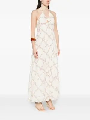 TWINSET Floral Halterneck Maxi Dress