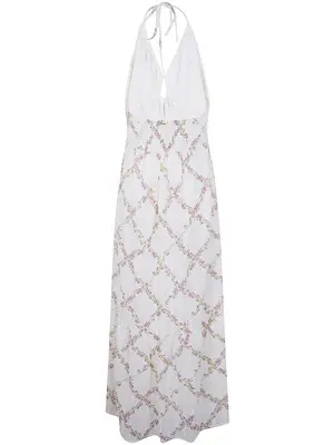 TWINSET Floral Halterneck Maxi Dress