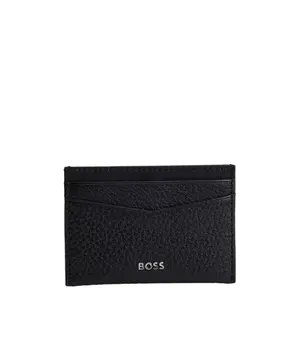 Hugo Boss Soft-leather Wallet With Polished Hardware - Black