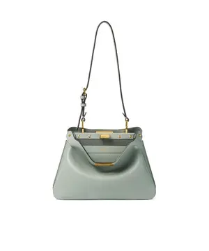 Fendi Peekaboo Soft Small Shoulder Bag - Green
