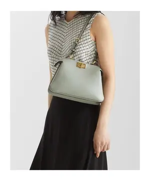 Fendi Peekaboo Soft Small Shoulder Bag - Green