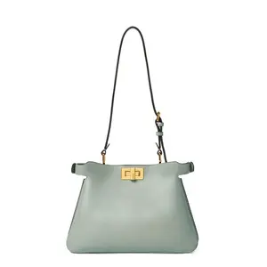 Fendi Peekaboo Soft Small Shoulder Bag - Green