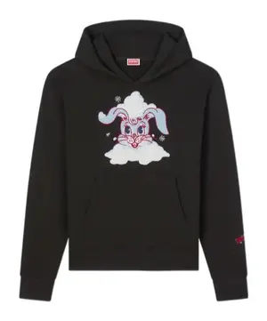 Kenzo Embroidered Cotton Hoodie
