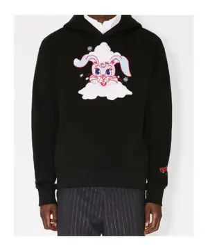 Kenzo Embroidered Cotton Hoodie