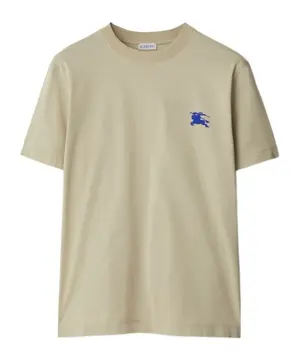 Burberry Ekd-embroidered Crewneck T-shirt - Moss