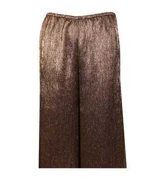 FORTE_FORTE Metallic Wide Leg Trousers