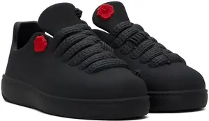 Burberry Bubble Charm-embellished Sneakers - Black