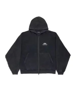 Balenciaga Logo Embroidered Zip-up Jacket