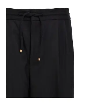 Brunello Cucinelli Elasticated Drawstring Waist Trousers - Black