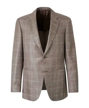 Canali American Straight Plaid Blazer - Gray