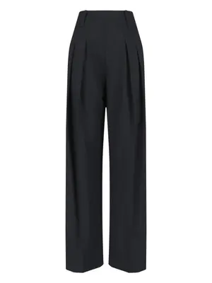 Victoria Beckham Pleated Trousers - Black