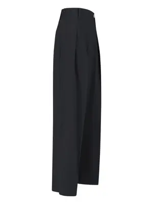 Victoria Beckham Pleated Trousers - Black