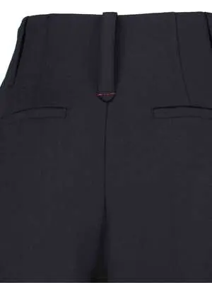 Victoria Beckham Pleated Trousers - Black
