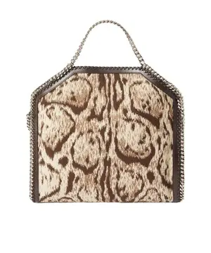 Stella McCartney Falabella Cloud Leopard Fold-over Tote Bag - Brown