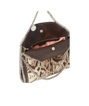 Stella McCartney Falabella Cloud Leopard Fold-over Tote Bag - Brown