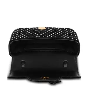 Balmain B-buzz Mini Velvet Crystal Embellished Bag