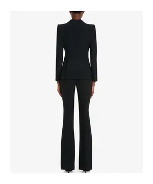 Alexander McQueen Tailored Flared Trousers - Black