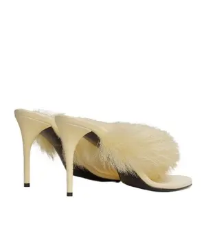 Alaïa Heeled Thong Mules With Lambskin Leather