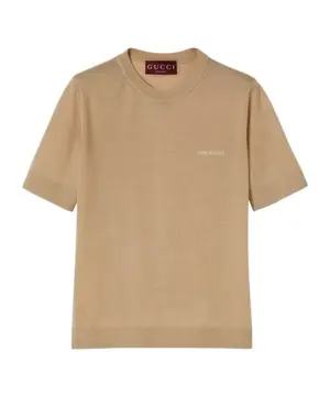 Gucci Logo Intarsia Knit Top