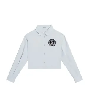 Dolce & Gabbana Cropped Shirt With Tab Collar